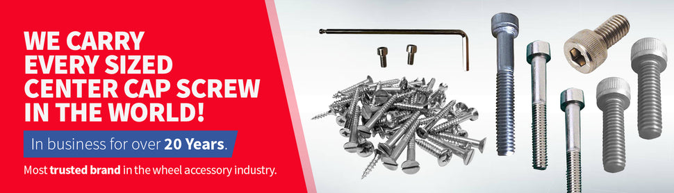 Center Cap Screws for All Aftermarket Wheels and Rims